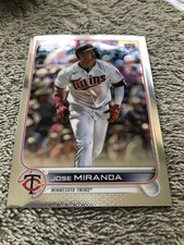 Jose Miranda Baseball Trading Card Checklist