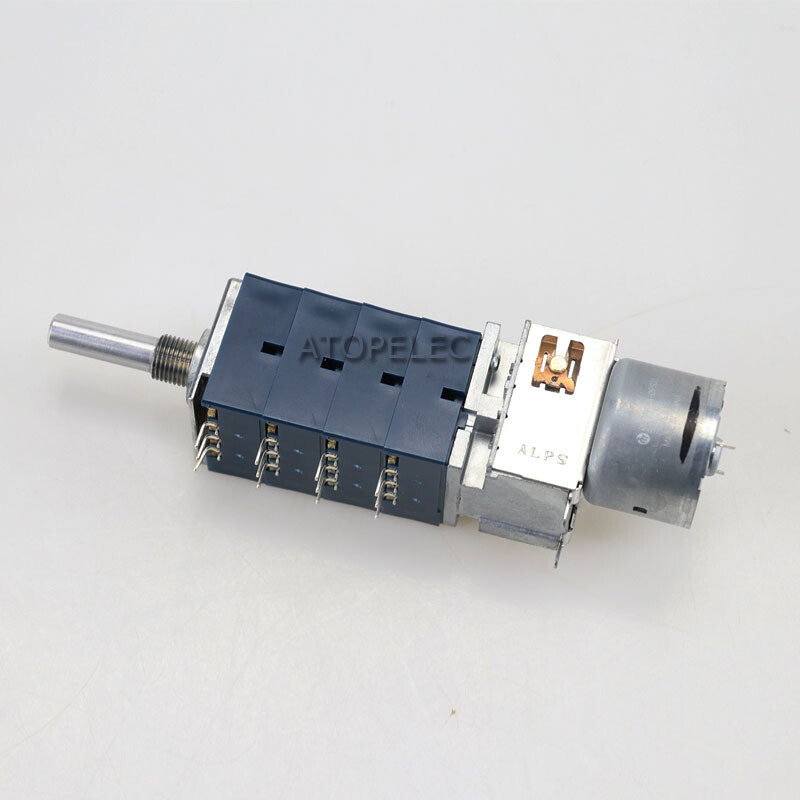Japan ALPS RK27 Motorized LOG Stereo Potentiometer Quad 10K/50K/100K 4 ...