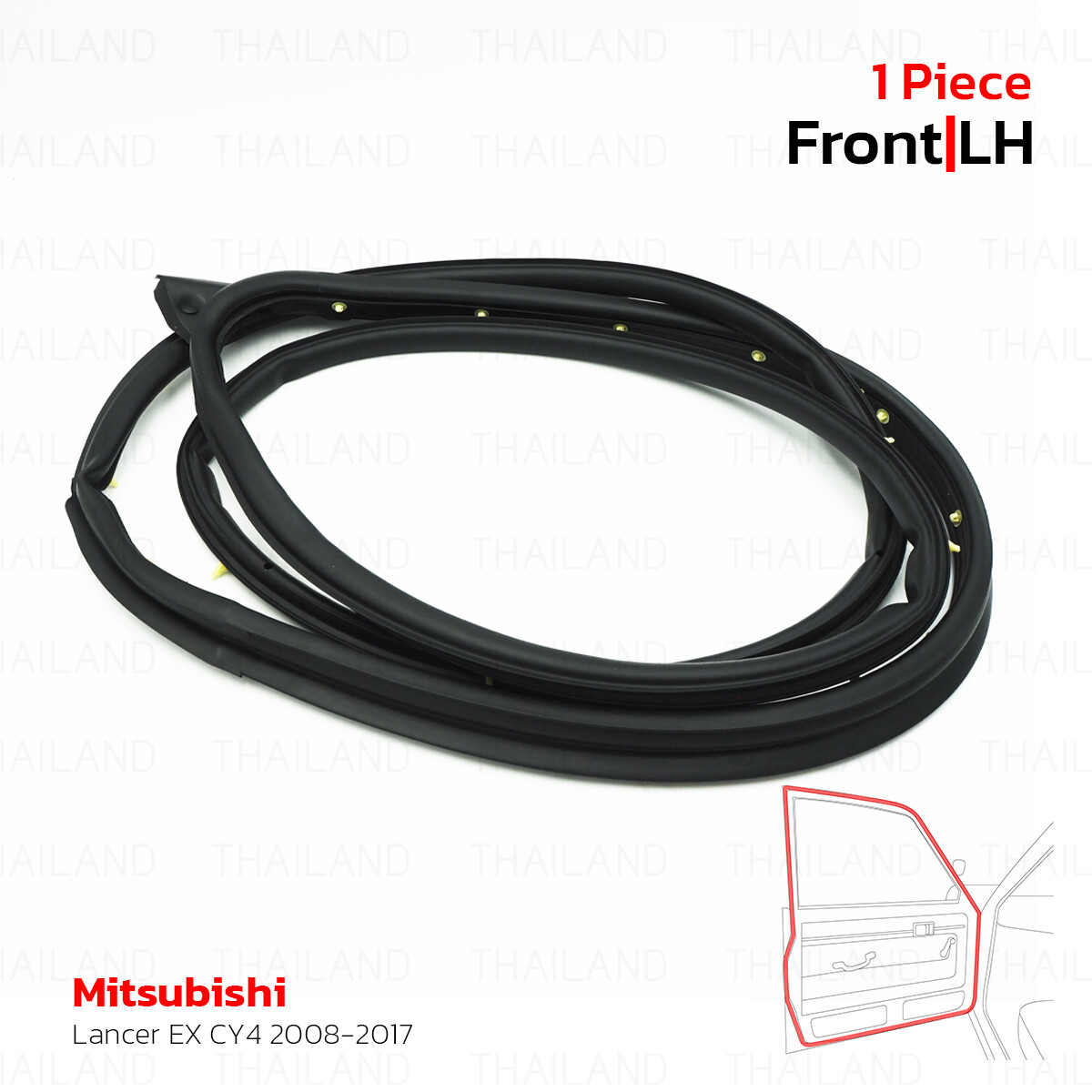 For Mitsubishi Lancer EX 2008 - '18 Front Left Door Rubber Seal ...