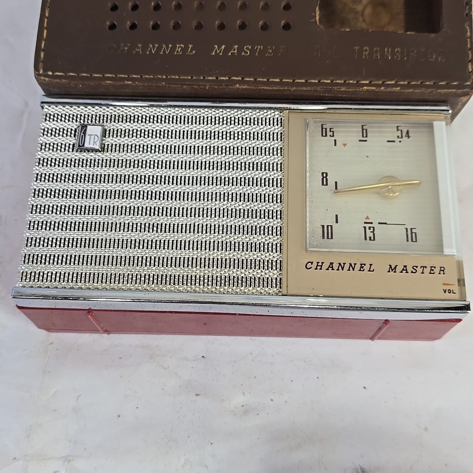 1958-60 Channel Master Model 6506 AM Transistor Radio Leather Case ...