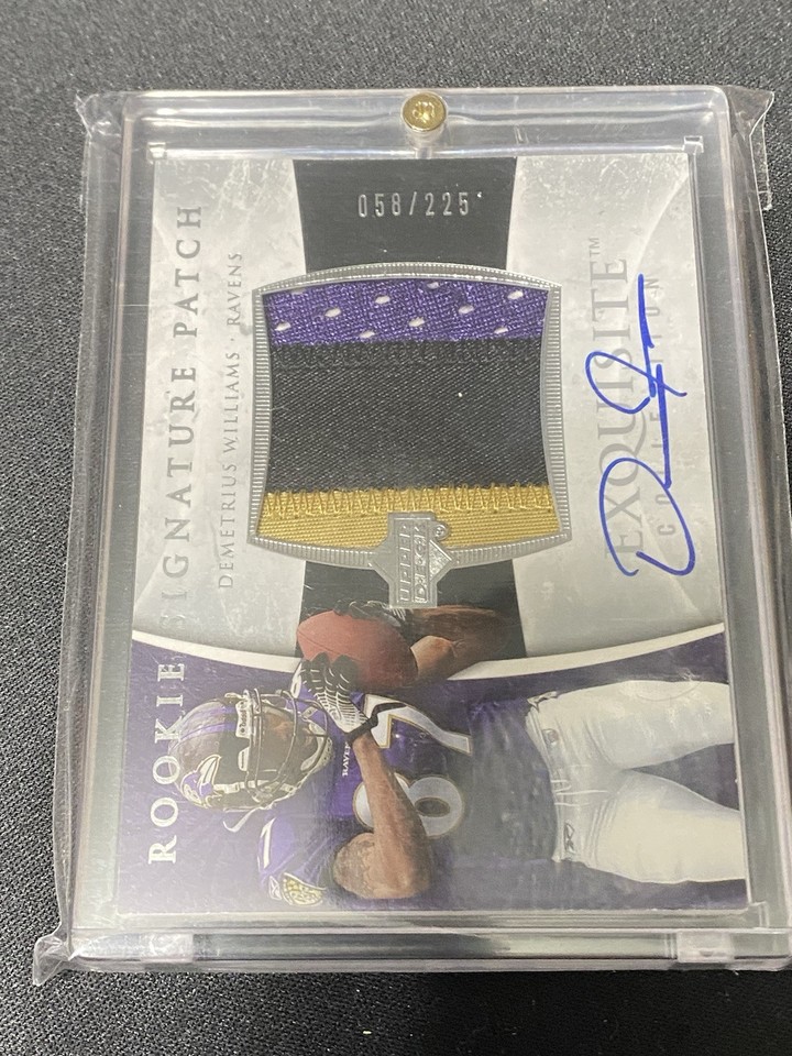 Demetrius Williams RC Auto 3 color Patch 2006 Upper Deck Exquisite ...