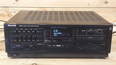 Vintage Philips FA773 Audio Video Stereo Amplifier Graphic Equalizer ...