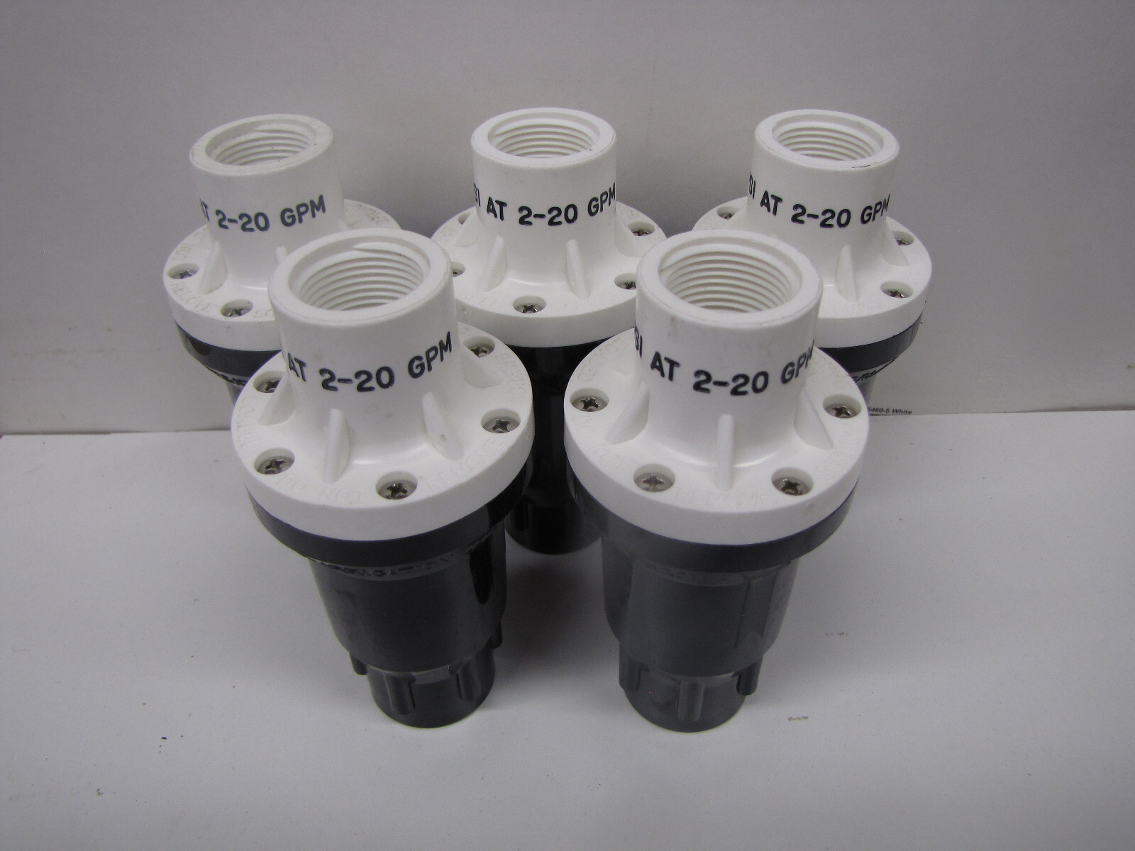 Lot of 5 Senninger 30 PSI Medium Flow 2-20 gpm Pressure Regulators 3/4 ...