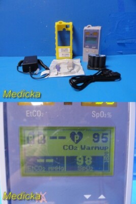 2011 Nellcor Covidien N85 Bedside Capnograph Pulse Oximeter W/ Sensor ...