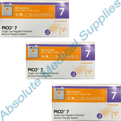 *3-Packs* Smith & Nephew Pico 7 Wound Therapy 5.9" x 7.9" System ...