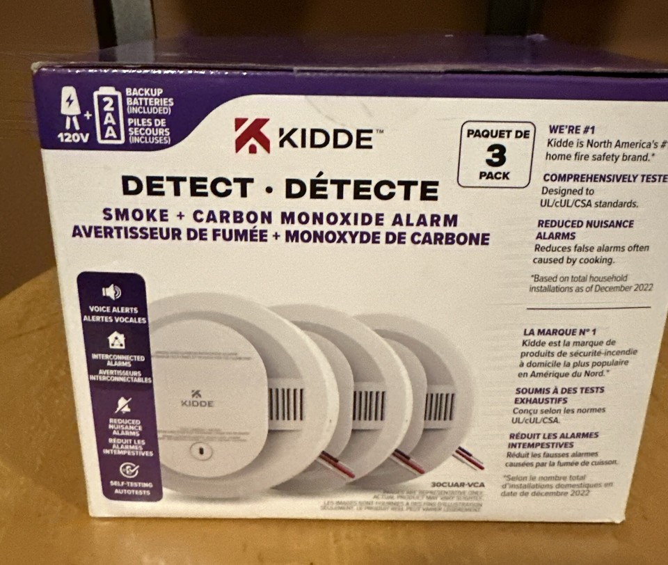 KIDDE Detect Wired Smoke and Carbon Monoxide Alarm 10 Year Battery ...