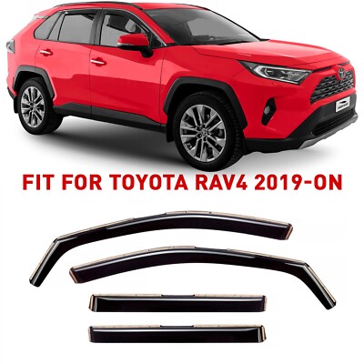 Rain Guards Vent Visors Shade for 2019-2024 Toyota RAV4 SHATTERPROOF | eBay