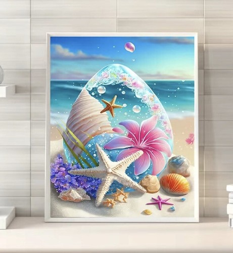 Seashell Beach DIY 5D Diamond Art Rhinestone Art Kit 15.7 X 11.8 In | eBay