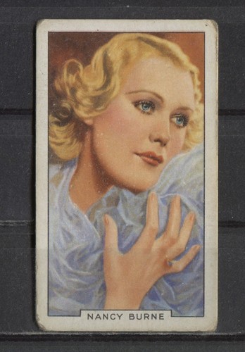 Nancy Burne Vintage Movie Film Star Trading Card 1935 Gallaher #11 | eBay
