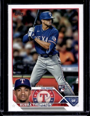 2023 Topps Bubba Thompson RC Texas Rangers #597 | eBay
