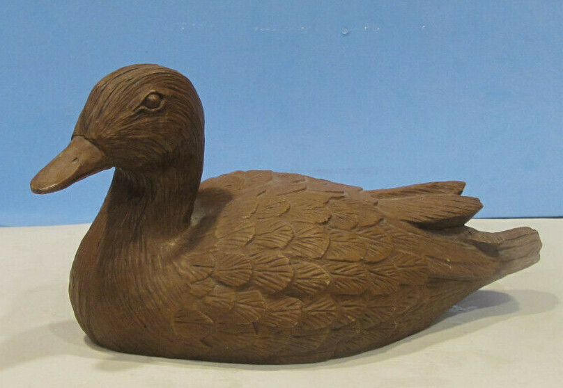 Vintage Red Mill Carved Wooden Duck 7 1/2 inches long | eBay
