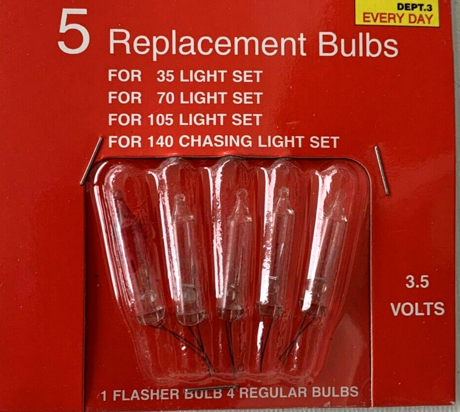 3 5 Volt Mini Replacement Bulbs
