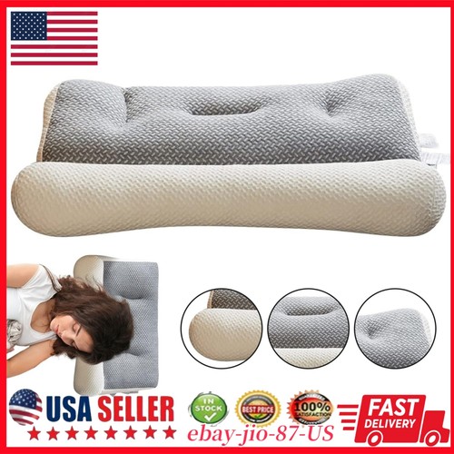 Ergonomic Pillow,Cervical Orthopedic Correction Repair Traction Contour ...