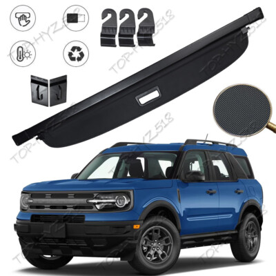 For 2021-2025 Ford Bronco Sport Rear Trunk Cargo Cover Retractable ...