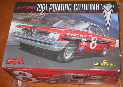 Moebius MK Joe Weatherly 1961 Pontiac Catalina Nascar Kit 1/25 Unbuilt ...