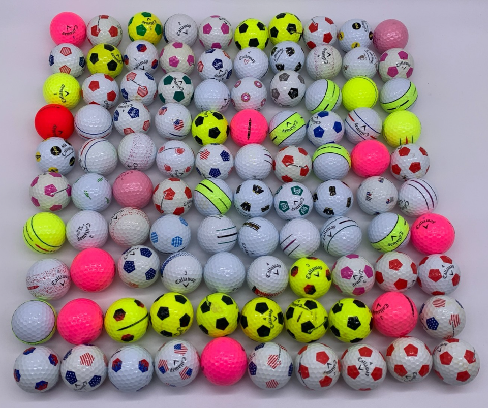100 Assorted Golf Balls Multi Color , Callaway | eBay
