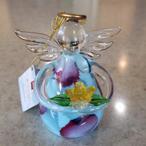 Russ Berrie Angel Of The Month December Narcissus Retired 3.25" X 2" | eBay