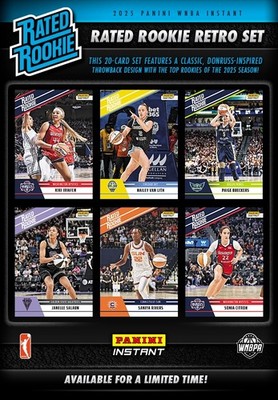 🔥20 RC Set🔥2025 WNBA Rated Rookies Retro Panini Presale w Paige ...