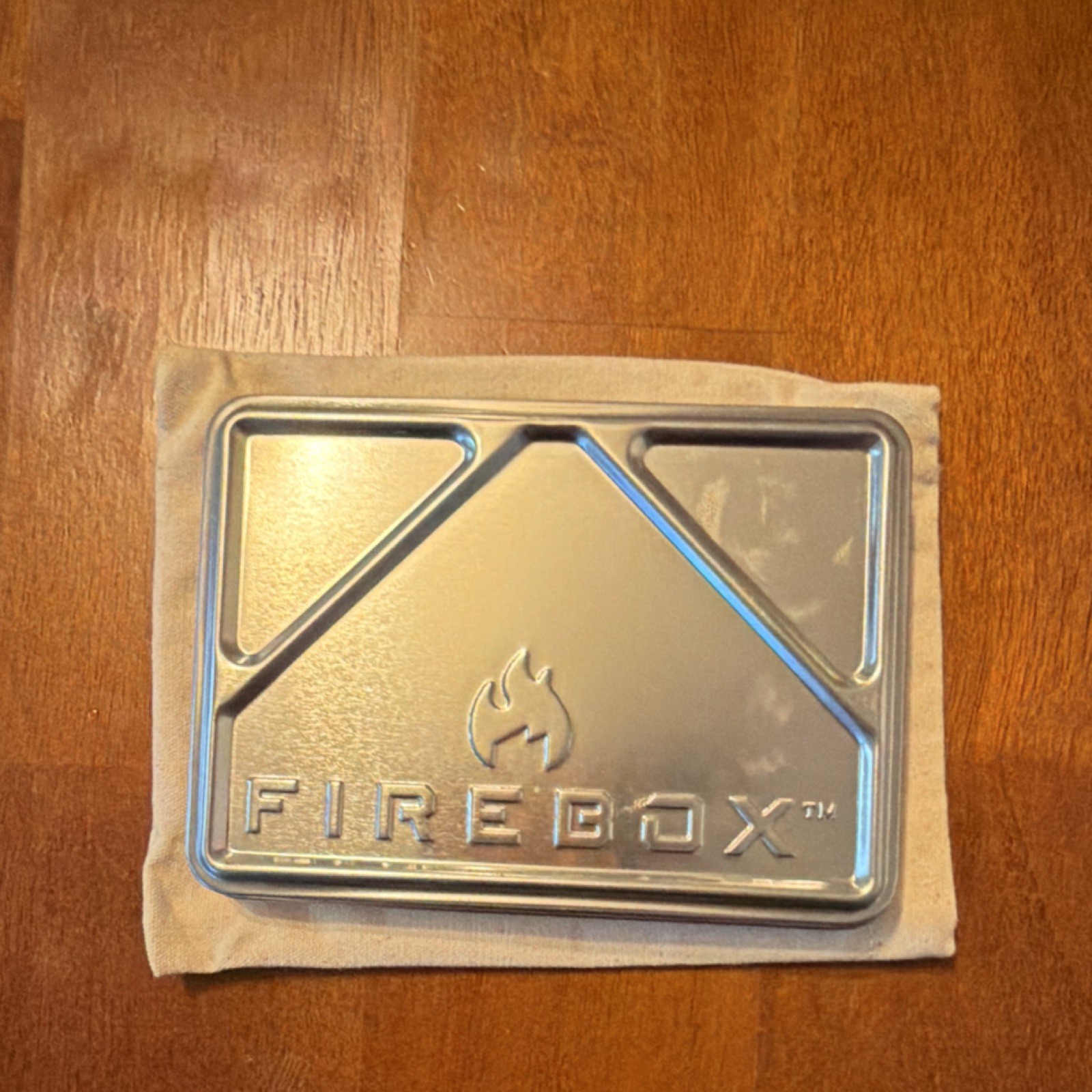 Firebox Portable Foldable Pocket Stove Silver Metal with Storage Case ...