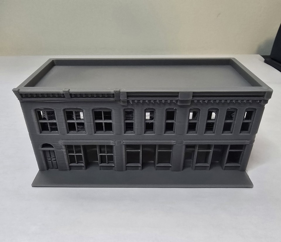 1/87 HO Scale Town Buildings Store Front Town House Apartment Building ...