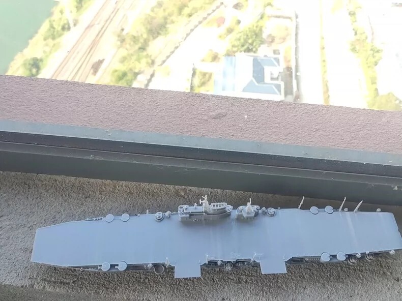 3D Printed 1/700 British Aircraft Carrier HMS Malta Unpainted Model Kit ...