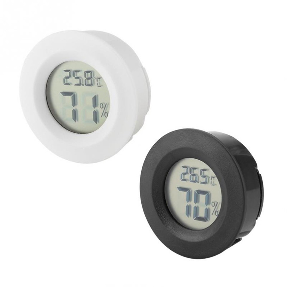 4 PC Thermometer Humidity Reader Reptile Tank Digital Temperature Gauge ...