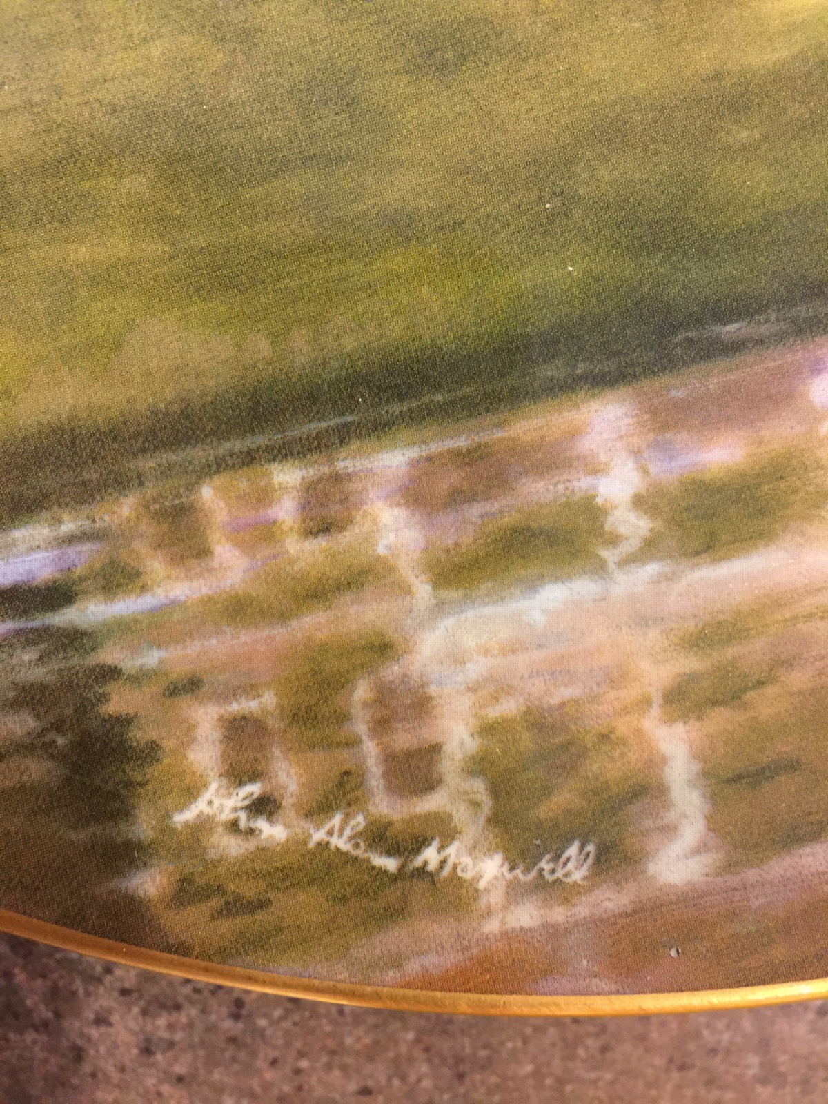 SIGNED! John Alan Maxwell, Gorham Collector Plate "Drayton Hall ...