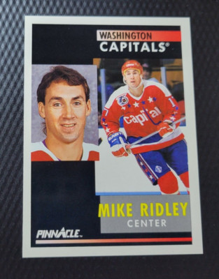 1991-92 Pinnacle MIKE RIDLEY Washington Capitals Hockey NHL Card #94 | eBay