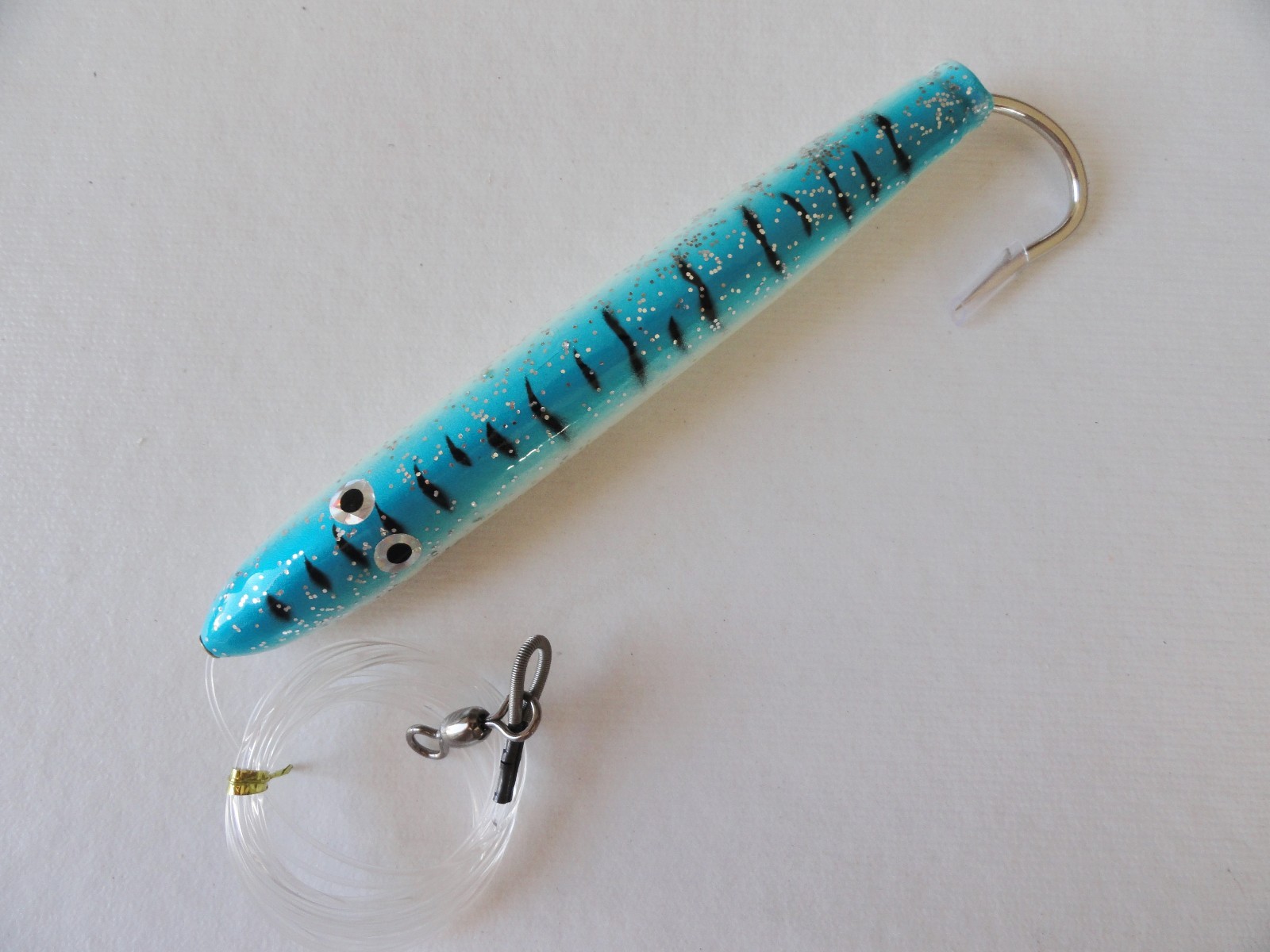 4 Pieces 6" Rigged Cedar Plug Trolling Fishing Lures Combo | eBay