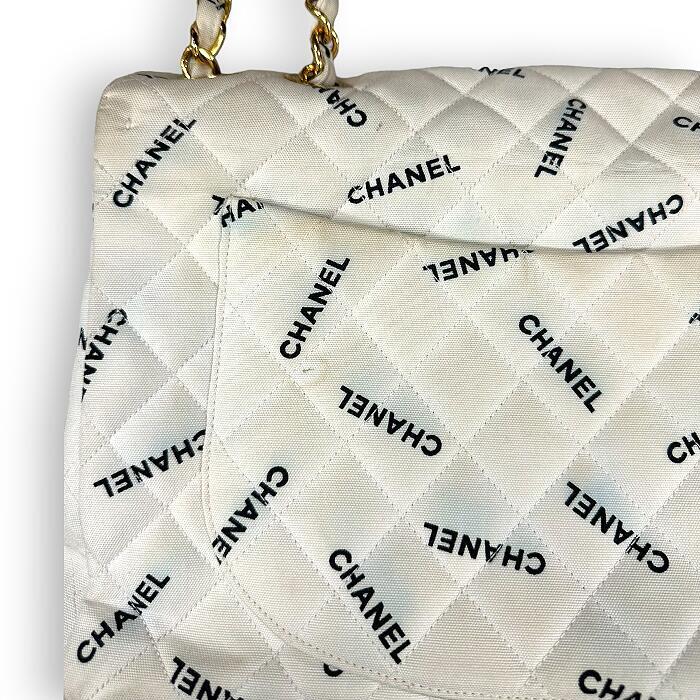 Chanel Matelasse Canvas Chain Shoulder Bag Single Flap 801 Chanel Matelasse Canvas Chain Shoulder Bag Single Flap 801