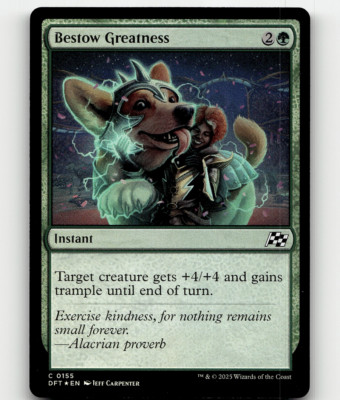 FOIL - MTG Bestow Greatness #155 - Aetherdrift | eBay