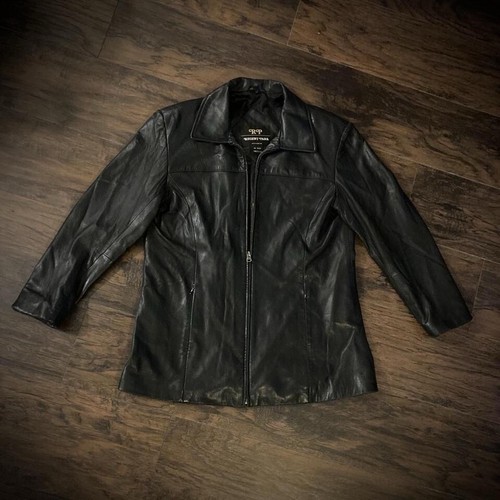 90s Vintage Leather Jacket Regency Park Men’s Size Large | eBay
