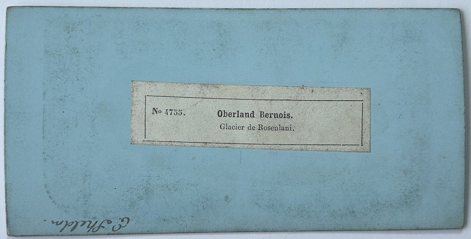 Switzerland Rosenlaui Glacier Alpine Shelter c1863 Photo A. Braun ...