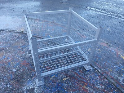 Steel Cage, metal post cage, stackable, cage pallet, heavy duty | eBay UK