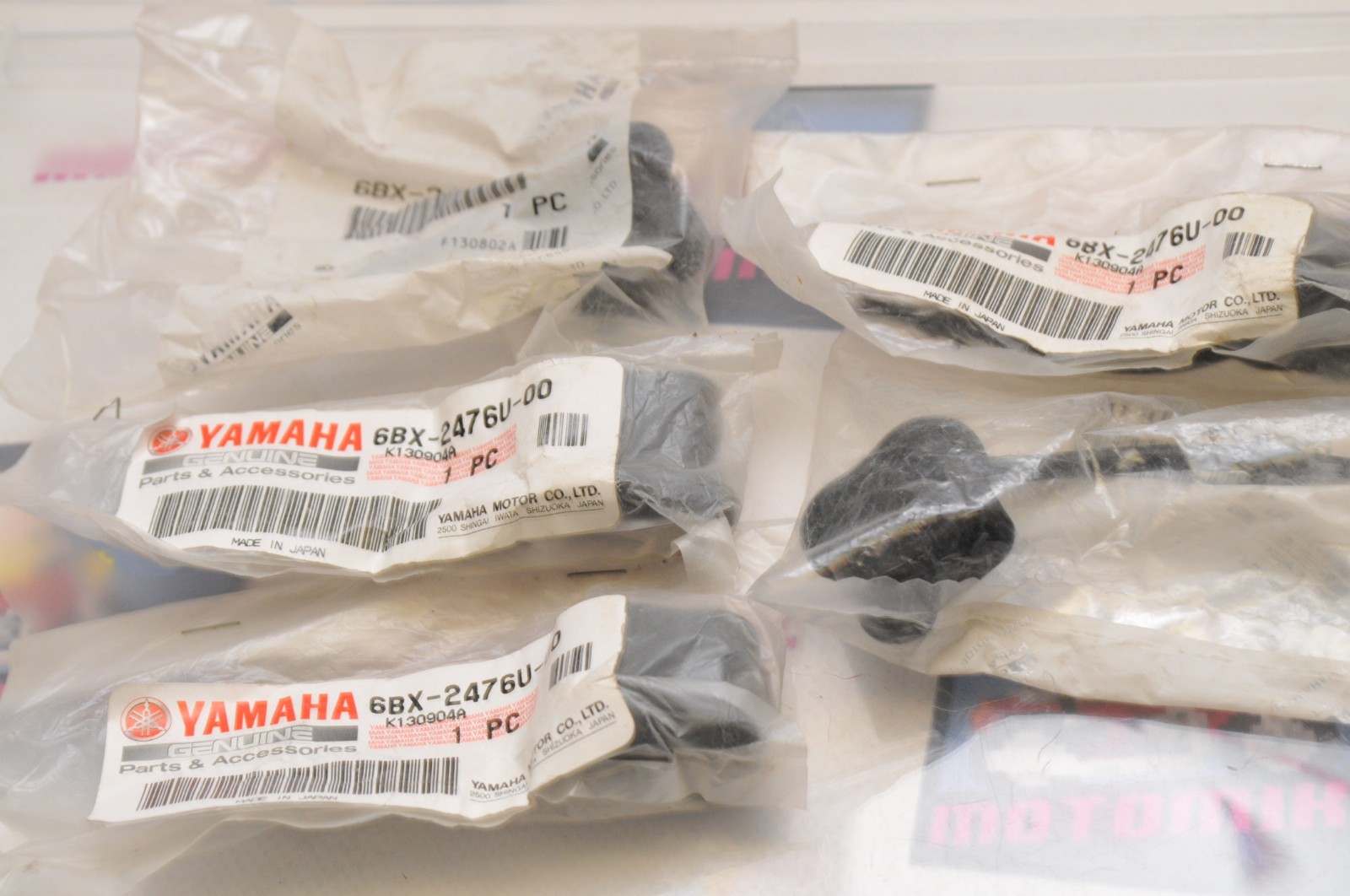 NEW NOS OEM YAMAHA 6BX-2476U-00-00 Qty:5 PROTECTOR, FUEL - 4HP 6HP ...