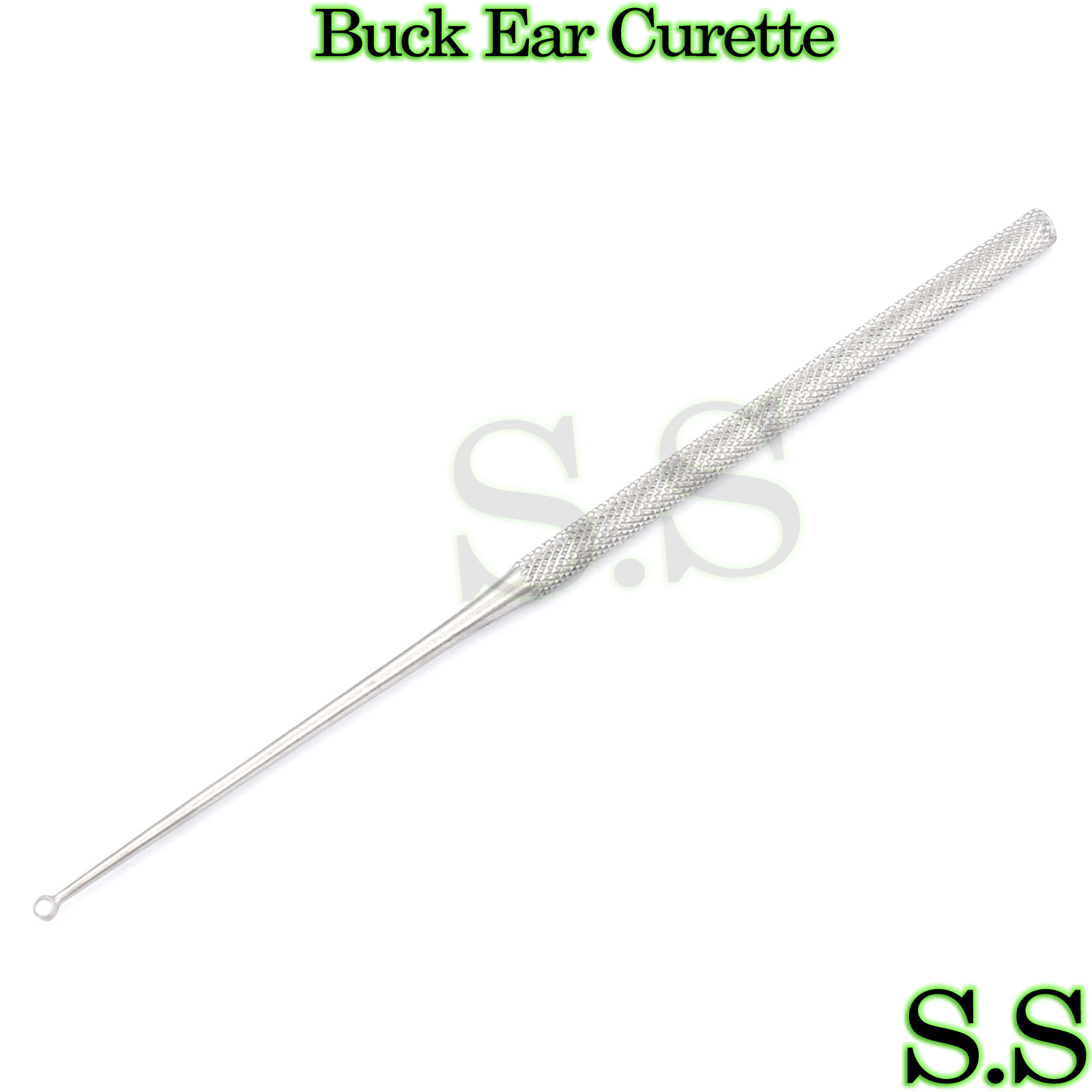 ENT Buck Ear Surgical Curette #2 Blunt Straight 6.5" Veterinary New ...