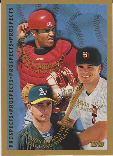 1998 Topps Ramon Hernandez Ben Davis Eli Marrero #261 Rookie RC ...