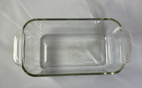 Vintage PYREX 213 Clear Glass 1.5L Baking Loaf Dish Bread Pan 10 x 5 x ...