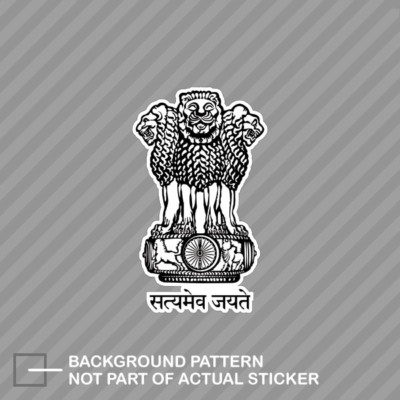 Indian Emblem Sticker Decal Vinyl India flag IND IN | eBay