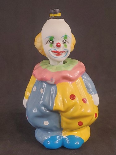 Vintage Hand-Painted Clown Bobblehead Bank Collectible | eBay