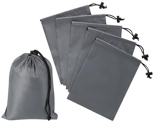 Drawstring Bag with Toggle - Nylon Cinch and Ditty Pouch () 6 x 8 Inch ...