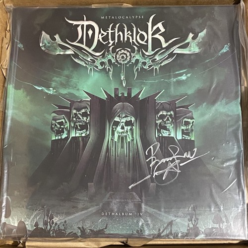DETHKLOK DETHALBUM IV LP Signed/ Autographed By Brendon Small | TOUR ...
