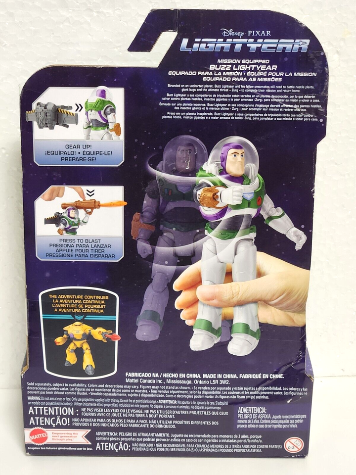 Disney Pixar Lightyear Mission Equipped Buzz Lightyear 5" Action Figure ...