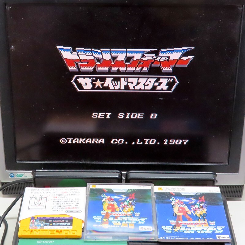 TRANSFORMERS The Head Masters Famicom DISK FC Japan Import TFC-TFH NTSC ...