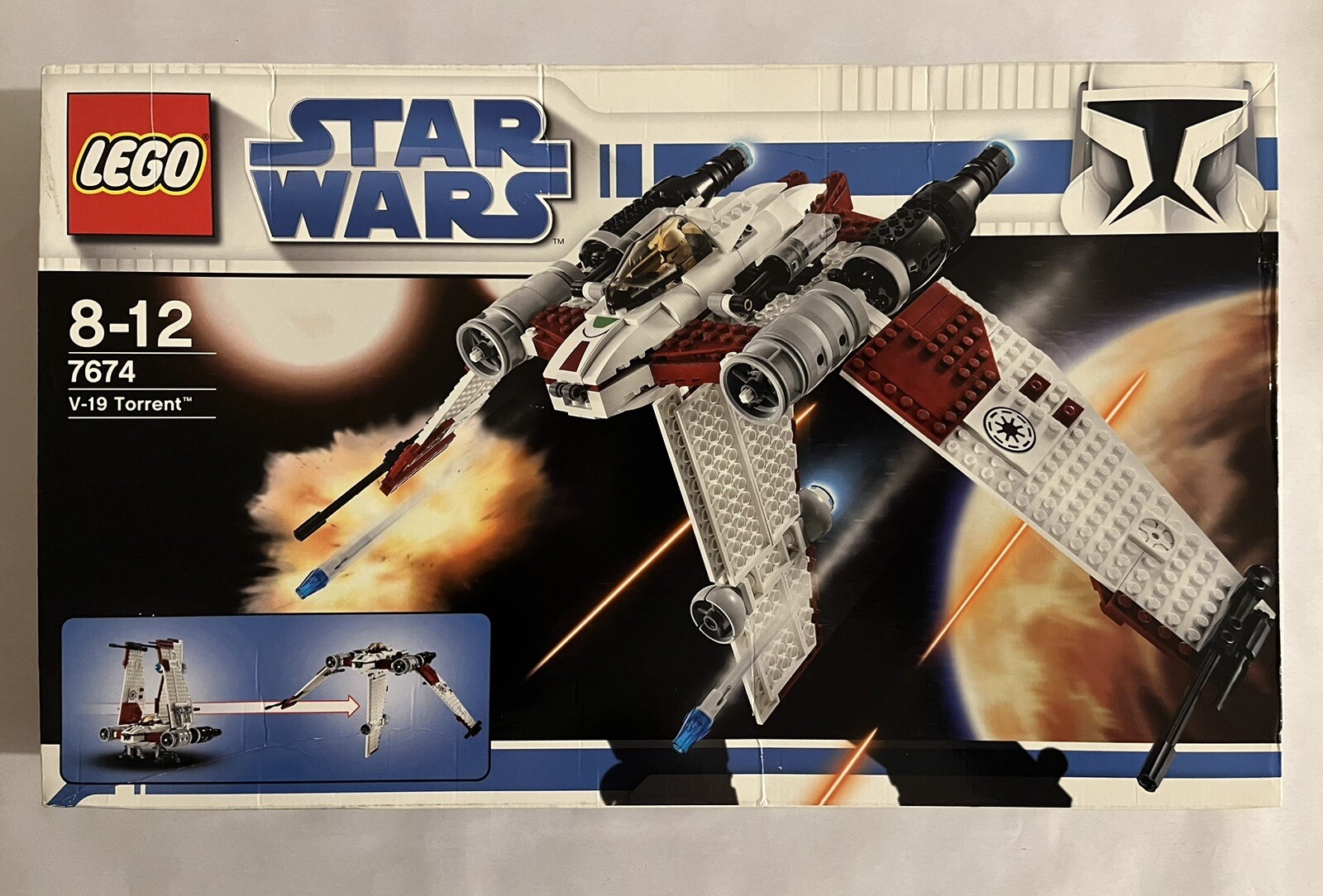 Lego Star Wars V-19 Torrent (7674) Brand New. Factory Sealed. | eBay