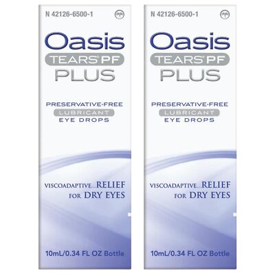 Oasis TEARS PLUS PF Preservative-free Lubricating Eye Drops 10 ml (Pack ...