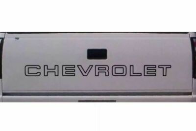 CHEVROLET BLACK Sticker Tailgate Truck Lettering 1500 Silverado Vinyl ...