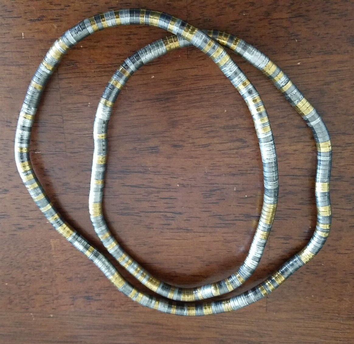 Vintage Flexible Bendable Adjustable Metal Necklace … - Gem