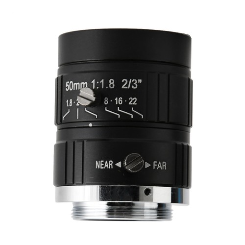 5MP HD Camera Lens 50mm -Length Manual Aperture C Mount CCTV Surveillan ...