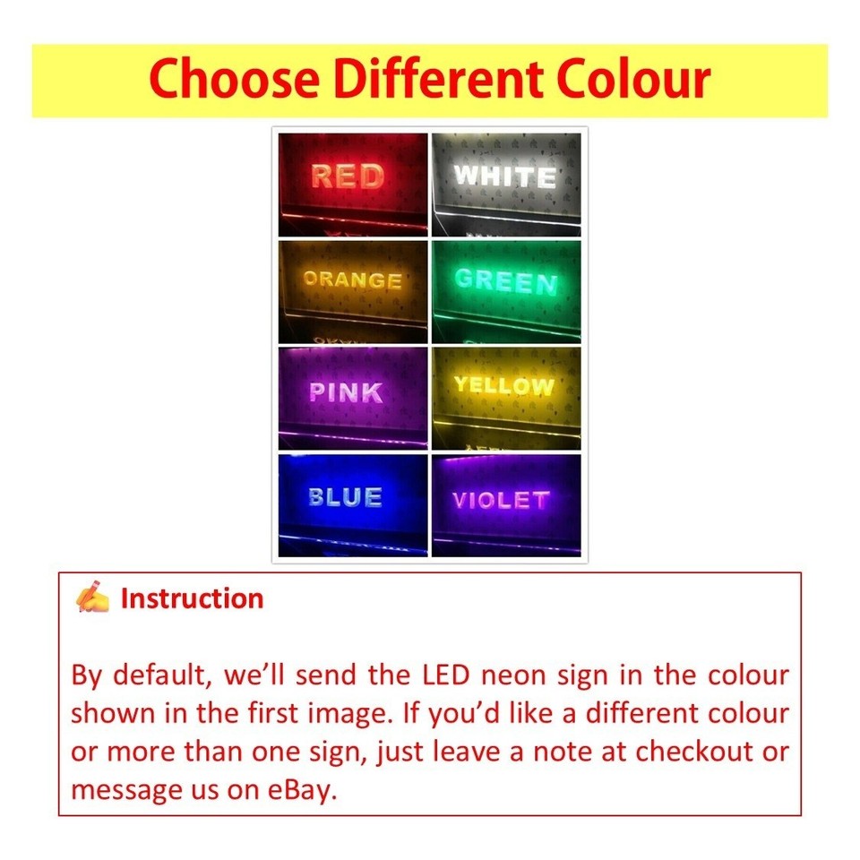 Emergency Exit Door LED Neon Light Sign Plaque Business Display Wall ...